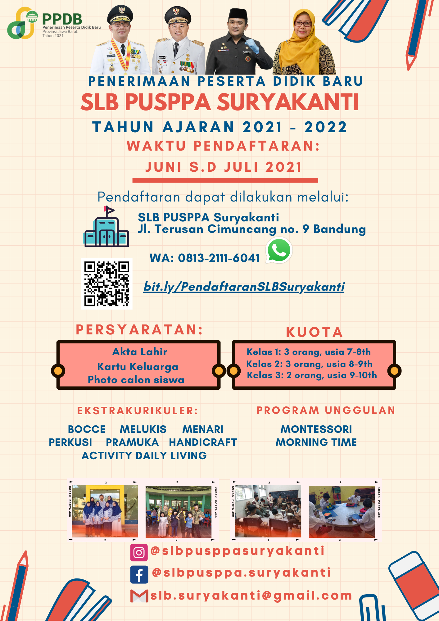 PPDB SLB PUSPPA Suryakanti Tahun Ajaran 2021/2022 – Yayasan Suryakanti